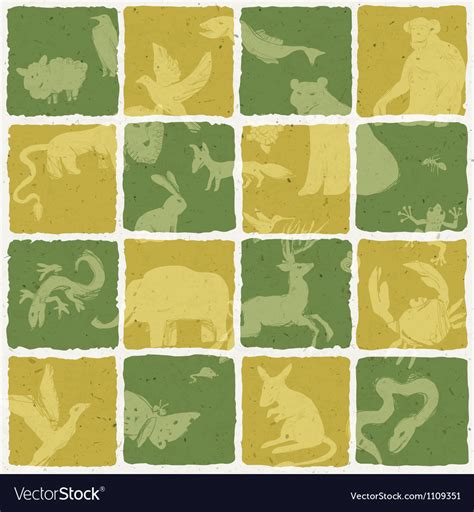 Nahtloses Tierfutter Muster Lizenzfreies Vektorbild