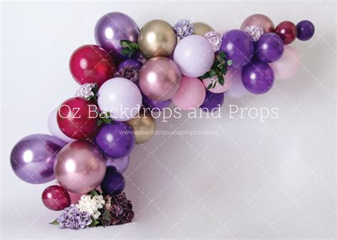 Floral Party Balloons Oz Backdrops And Props