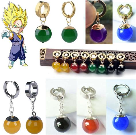 Cosplay Earrings Vegetto Son Goku Zamasu Potara Earring Ebay