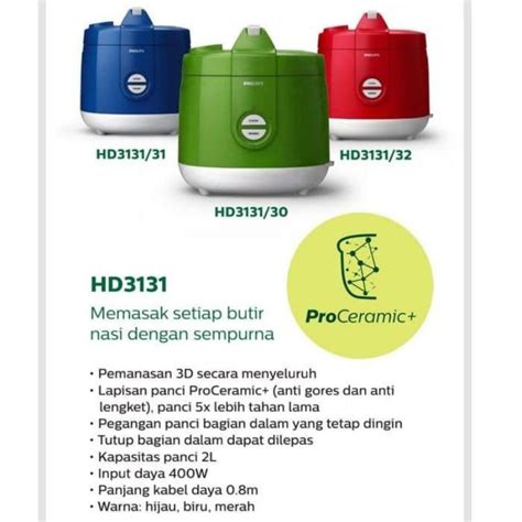Jual Magicom Philips Hd 3131 2 Liter Original Shopee Indonesia