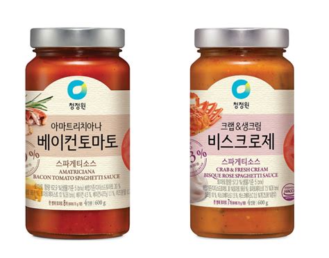대상 청정원 유럽 스타일 스파게티 소스 2종 출시