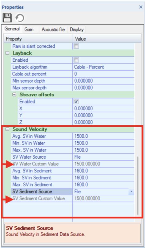 Sub Bottom 2 Layer Sound Velocity Model Chesapeake Technology