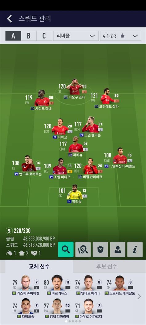피파4 리버풀 스쿼드 지식in