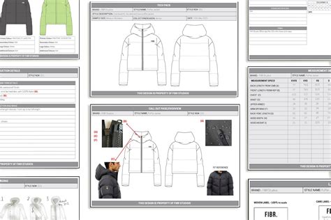 Extensive Tech Pack Template Blank With Instructions Etsy