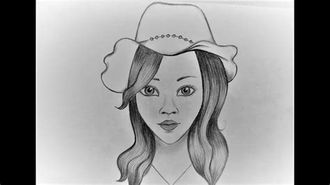 Kako Lako Nacrtati Devojku Sa Sesirom Korak Po Korak How To Draw A