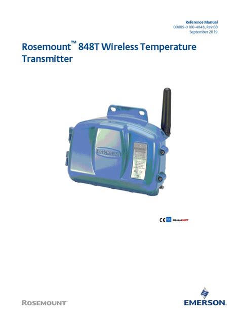 Manual Rosemount 848t Wireless Temperature Transmitter En 87064