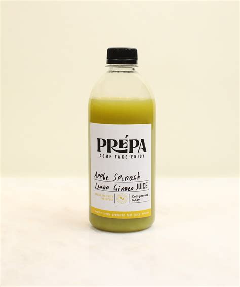 Apple Lemon Spinach And Ginger 300ml Prepa Its A Lifestyle