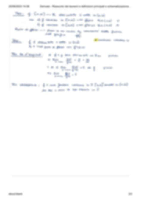 Solution Derivate Riassunto Dei Teoremi E Definizioni Principali E