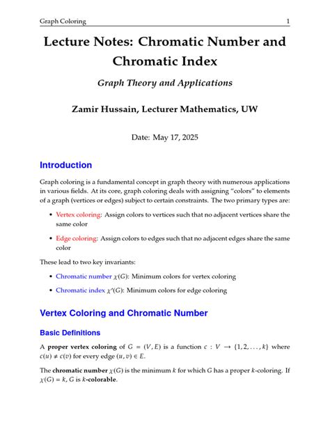 lecture 06 graph coloring pdf vertex graph theory discrete mathematics