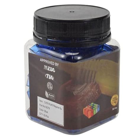 Cat6 Rj45 Utp Gold Plated Crimp Connectors 50pcs Jourmik