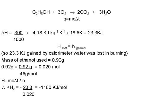 CALORIMETRY ENTHALPY CHANGES Be Able To Define Enthalpy