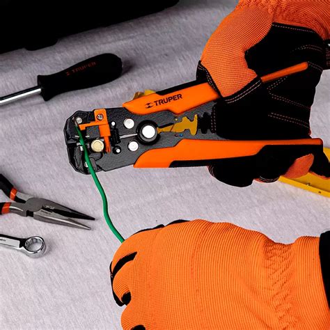 Pinza pela cables automática 8 pulgadas para calibre 22 a 10 awg con 3