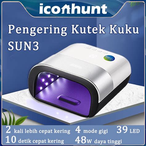Jual Pengering Kutek Kuku Gel SUN3 Nail Dryer 2in1 Multifungsi 39 LED