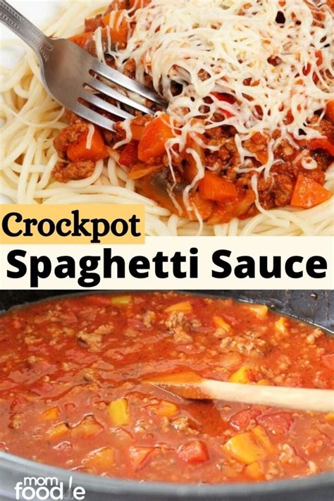 Crockpot Spaghetti Sauce Crock Pot Meat Sauce Recipe