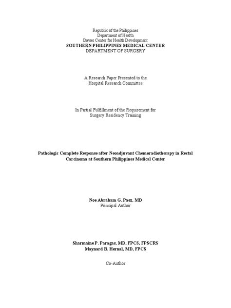 Pathologic Complete Response Download Free Pdf Colorectal Cancer