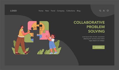 Collaborative Problem Solving Concept Flat Illustration 45374452