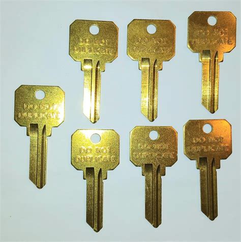 Schlage Key Blanks 7 Dndsc1 Etsy