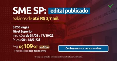 Concurso SME SP 3 250 vagas professores Blog Aprova Concursos Notícias