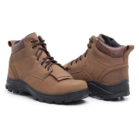 Coturno Country Classic Em Couro Areia 2310 Na J Calçados