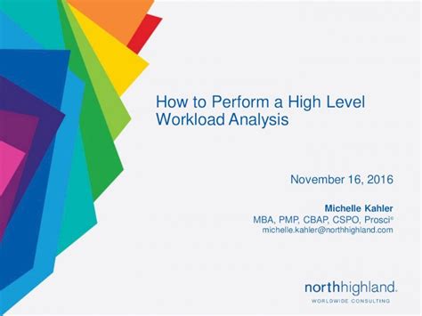 Pdf How To Perform A High Level Workload Analysis · Capture Workload