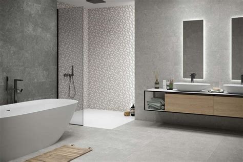 Transform Your Bathroom With Porcelanite Dos Matching Feature Tiles