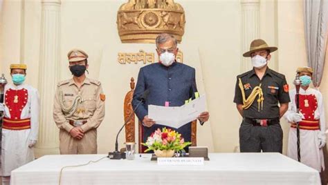 La Ganesan Takes Oath As Manipur Governor The Frontier Manipur