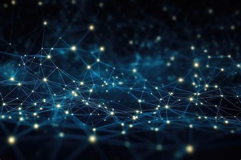 Premium Photo Abstract Digital Background With Connecting Dots And