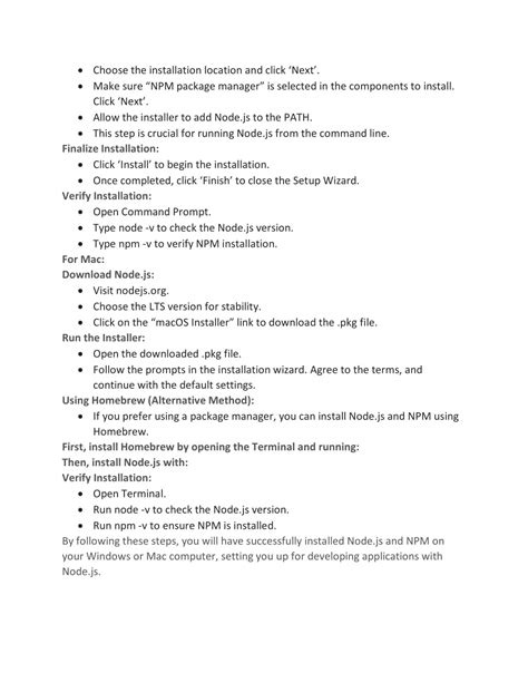 Ppt How To Install Nodejs And Npm On Windows And Mac Powerpoint