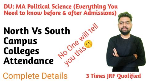 Ma Political Science Delhi University North And South Campus