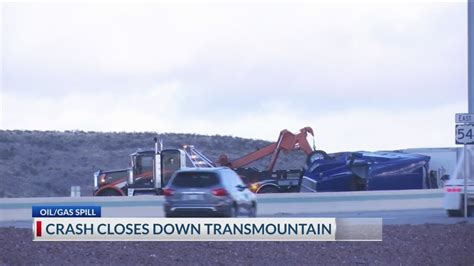 Crash Closes Down Us 54 S On Transmountain Youtube
