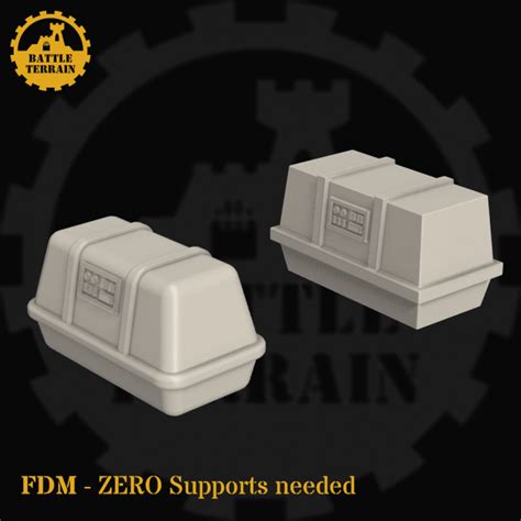 3d Printable Crates By Battle Terrain