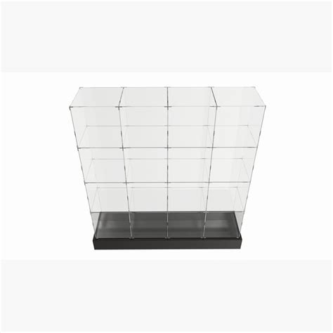 Store Glass Cube Display Shelf 3d Model Download Shelving On