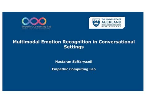 Ive 2024 Short Course Lecture10 Multimodal Emotion Recognition In Conversational Settings