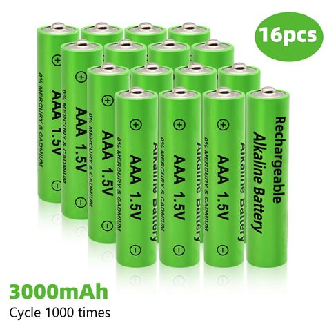 Pack V MAh AA AAA Alkaline Rechargeable Batteries LED Battery Charger Picture Of