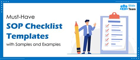 Must Have Sop Checklist Templates With Samples And Examples
