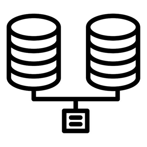 Premium Vector Distributed Data Vector Illustration