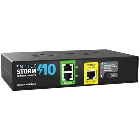 Enttec Storm 10 10 Port Ethernet To Dmx Interface Reverb Enttec Storm 10 10 Port Ethernet To Dmx Interface Reverb