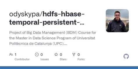 github odyskypa hdfs hbase temporal persistent zones project of big