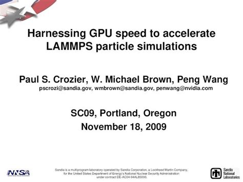 Pdf Harnessing Gpu Speed To Accelerate Lammps Particle · Pdf Filepaul