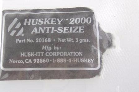 Смазка резьбовая HUSKEY 2000 Anti-Seize 0,003 л в Москве в интернет ...