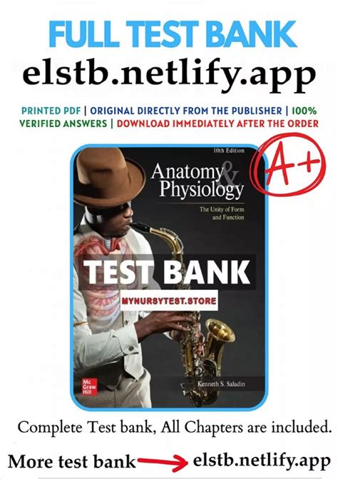 Test Bank For Anatomy And Physiology The Unity Of Form And Function