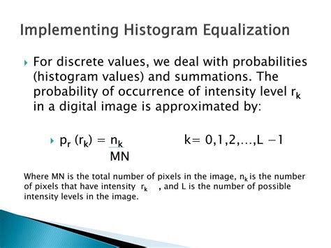 Ppt Histogram Processing And Spatial Filtering Powerpoint