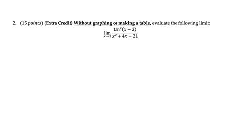 Solved 2 15 Points Extra Credit Without Graphing Or