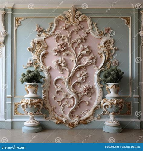 Rococo Ornate Border Vector Illustration 50047456