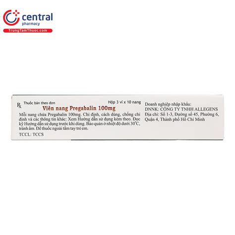 [chÍnh HÃng] Thuốc Prega 100 điều Trị đau Dây Thần Kinh Hiệu Quả