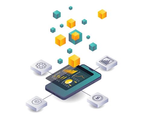 Premium Vector Data Analysts Analyzing Business Data In Blockchain