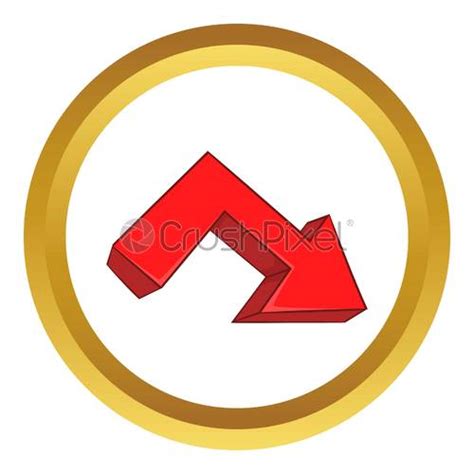 Red Broken Arrow Vector Icon Stock Vector 3554920 Crushpixel
