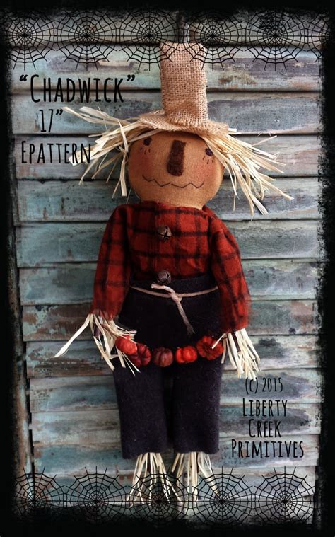 Primitive Scarecrow Pattern Chadwick Etsy