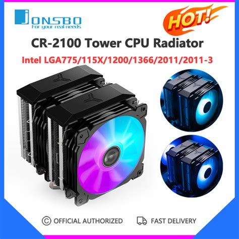 Jonsbo CR Tower CPU Radiator Heat Pipe Dual Tower Dual Fan Color