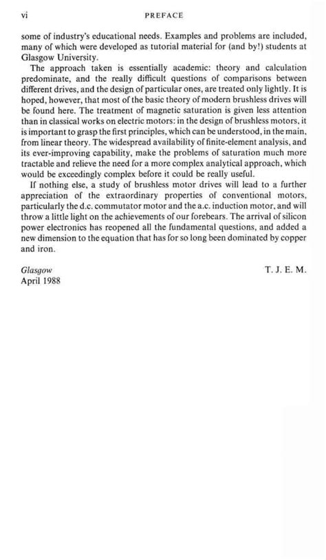 Brushless Permanent Magnet And Reluctance Motor Drives Monographs In Electrical And Electronic